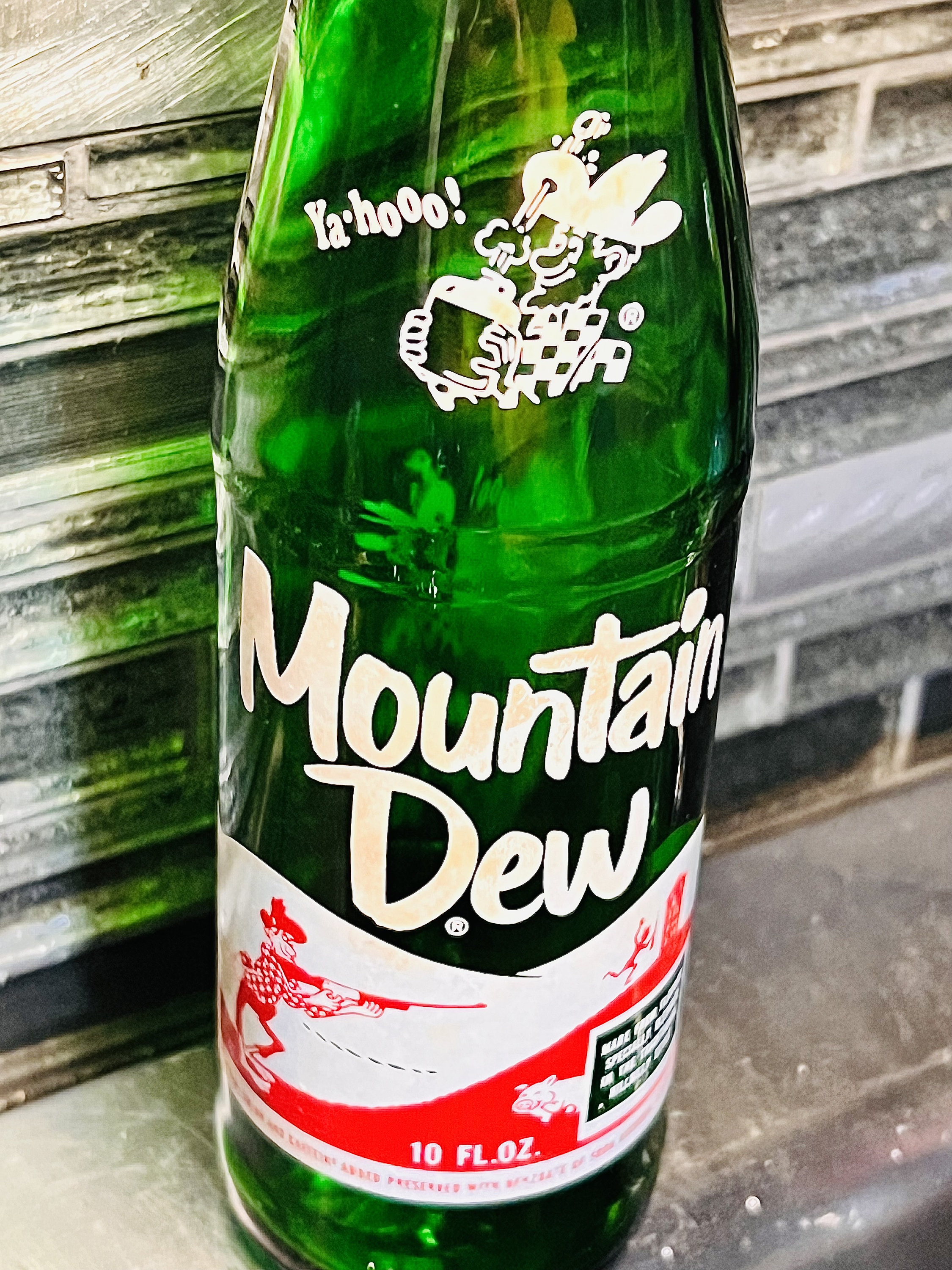 Vintage Hillbilly Mountain Dew Bottle. laughing Pig - Etsy