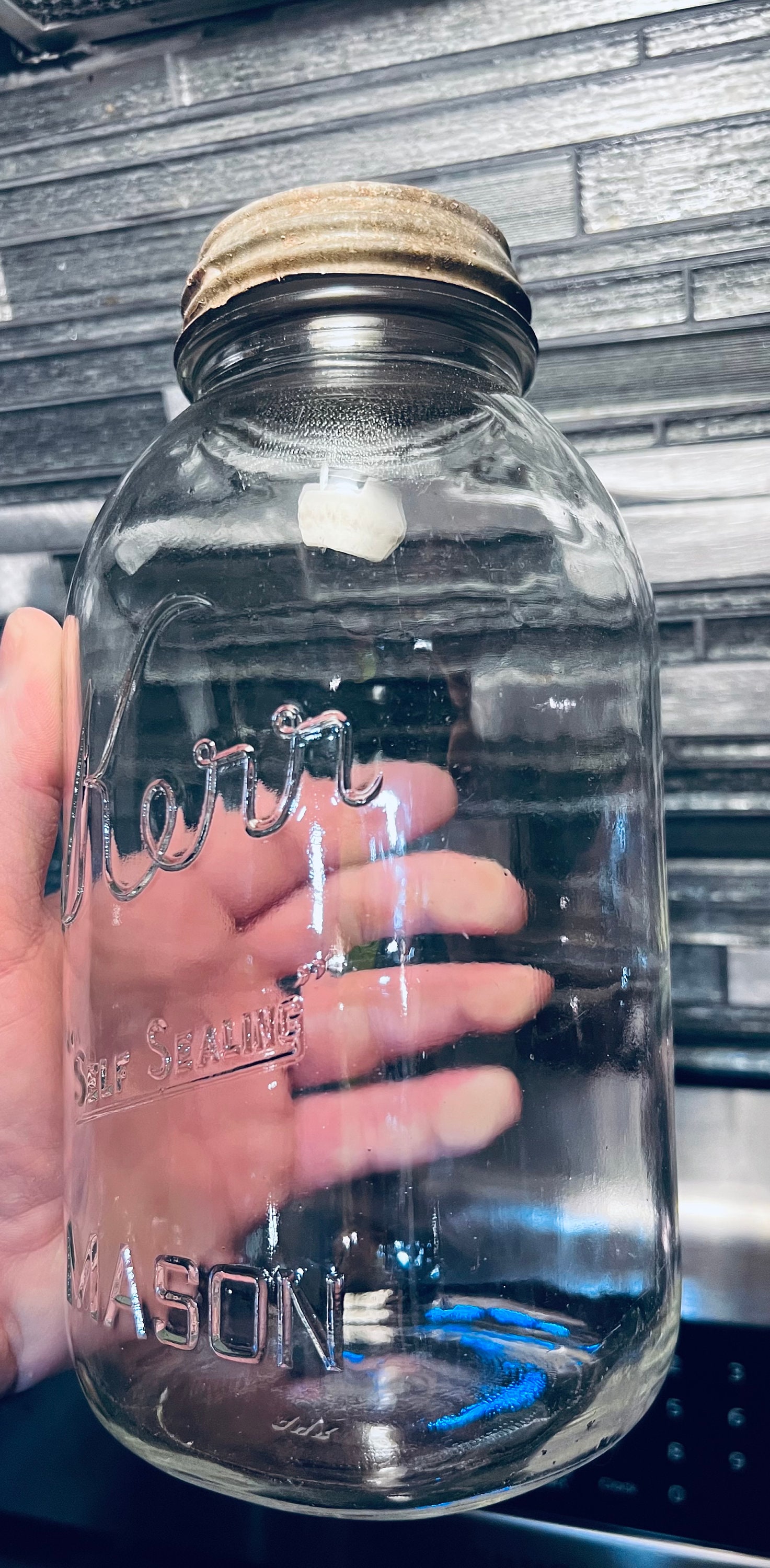 Vintage Kerr Self Sealing Mason. Half Gallon Jar Sca Tint Colored - Etsy