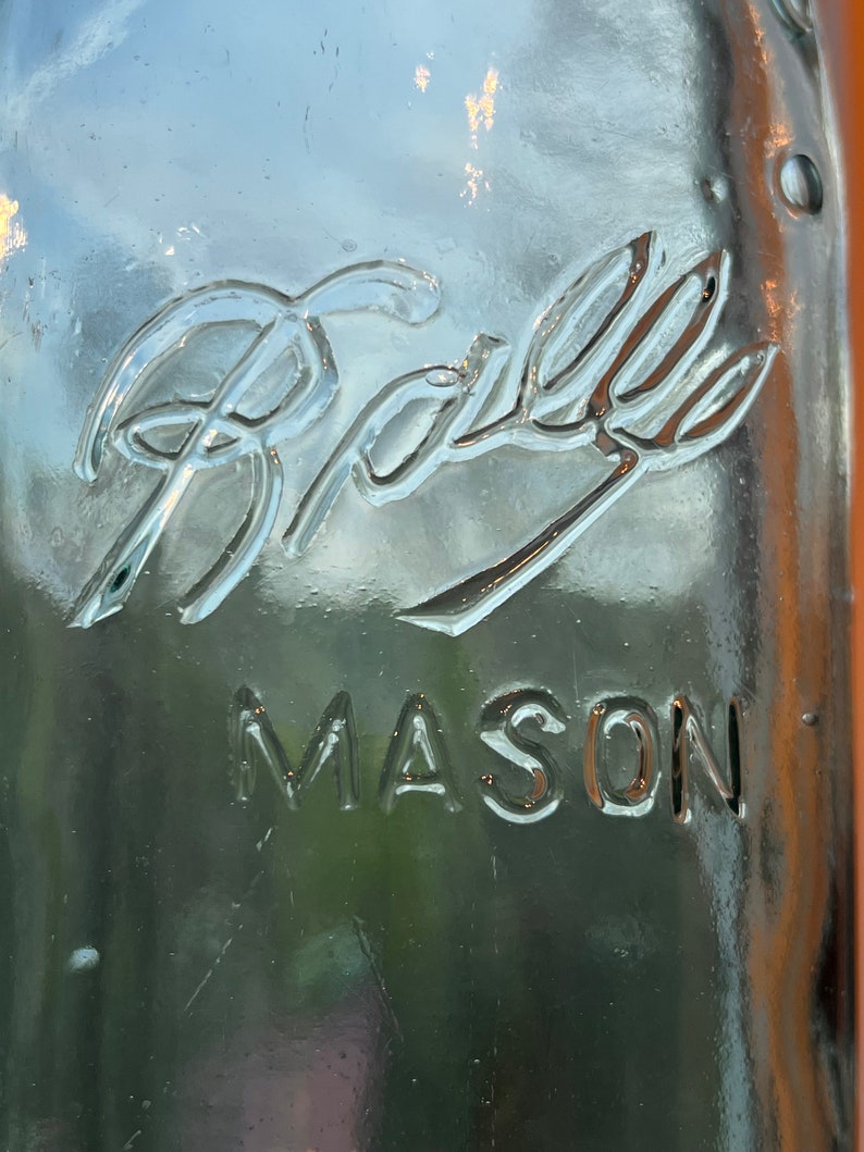 Antique 1900-1910 Blue Aqua Half Gallon Ball Mason Jar. - Etsy