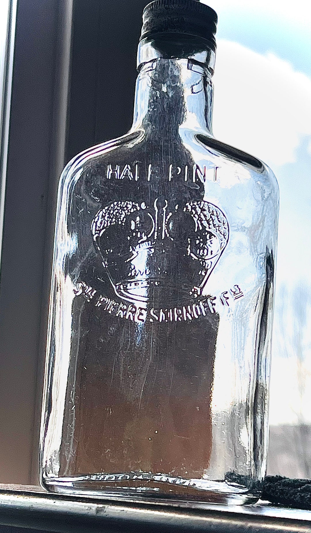 Beautiful Vintage Half Pint Smirnoff Flask - Etsy