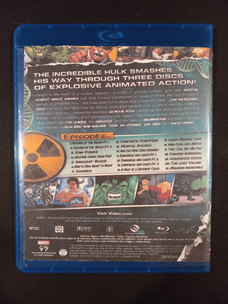 The Incredible Hulk 90s Animated Series - Etsy