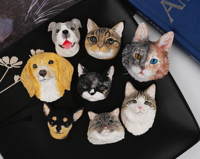 Custom Pet Magnets | Cute Animal Magnets | Decorative Magnets | Dog Cat ...