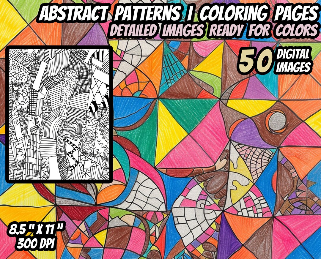 Abstract Patterns Coloring Pages 50 Images Adult Coloring Pages, Kids ...