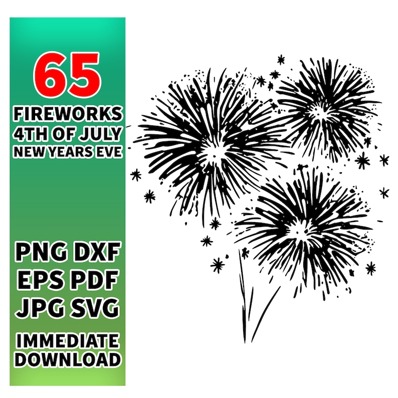 Fireworks Svg Bundle,new Year Svg,digital Svg File for Cricut ...