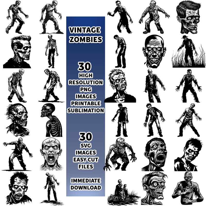 Zombie Svg Files - Etsy