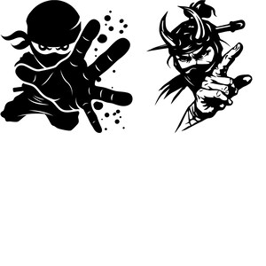 Ninja SVG Bundle: Martial Arts Vector Clipart (digital Download) - Etsy