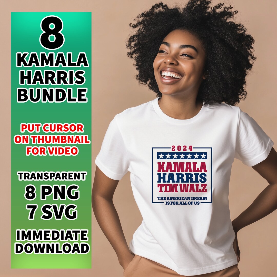 Kamala Harris PNG Bundle, Kamala Harris President PNG, Kamala for ...