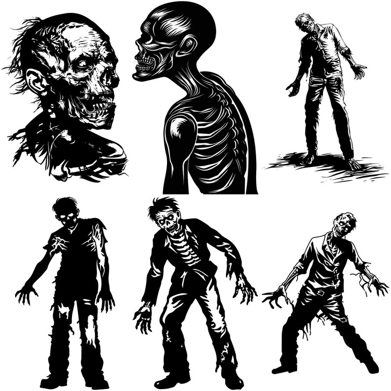 Vintage Zombies Svg Bundle, Zombies Svg Files for Cricut, Zombies ...
