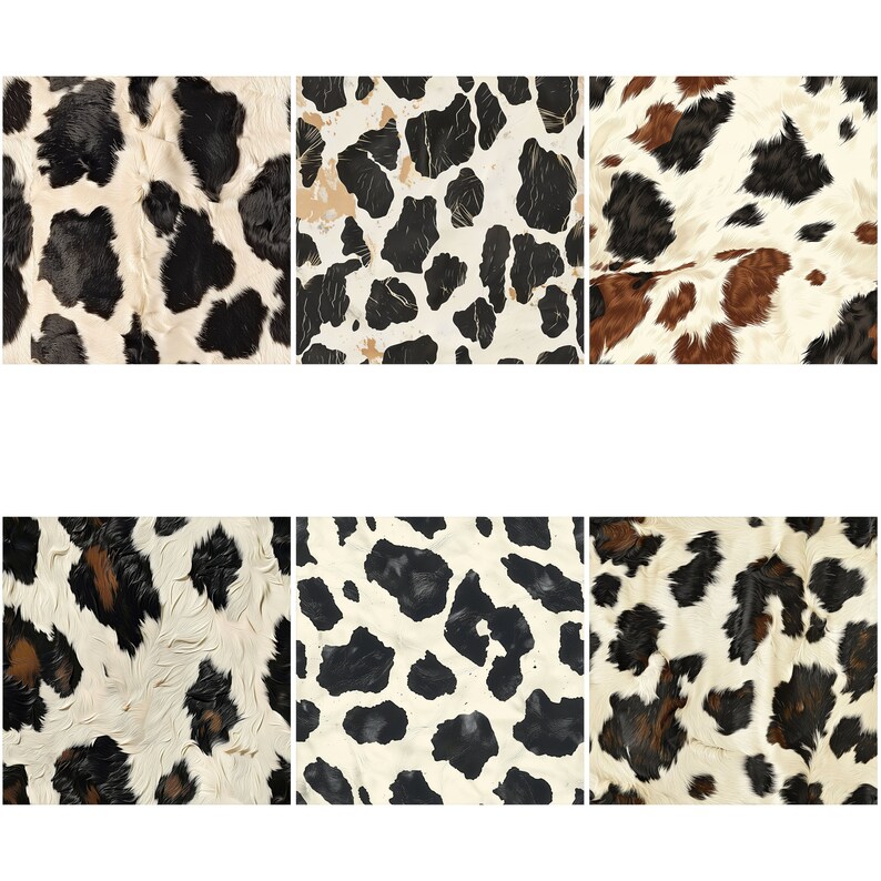 Cowhide Pattern SVG Bundle - 50 Seamless Rustic Farm Prints - Etsy