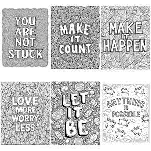 50 Motivation Coloring Pages | Inspirational Motivational Quotes ...