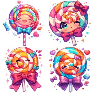 Kawaii Dessert Vector PNG Clipart Bundle 3, Cute Dessert Clipart, Cake ...