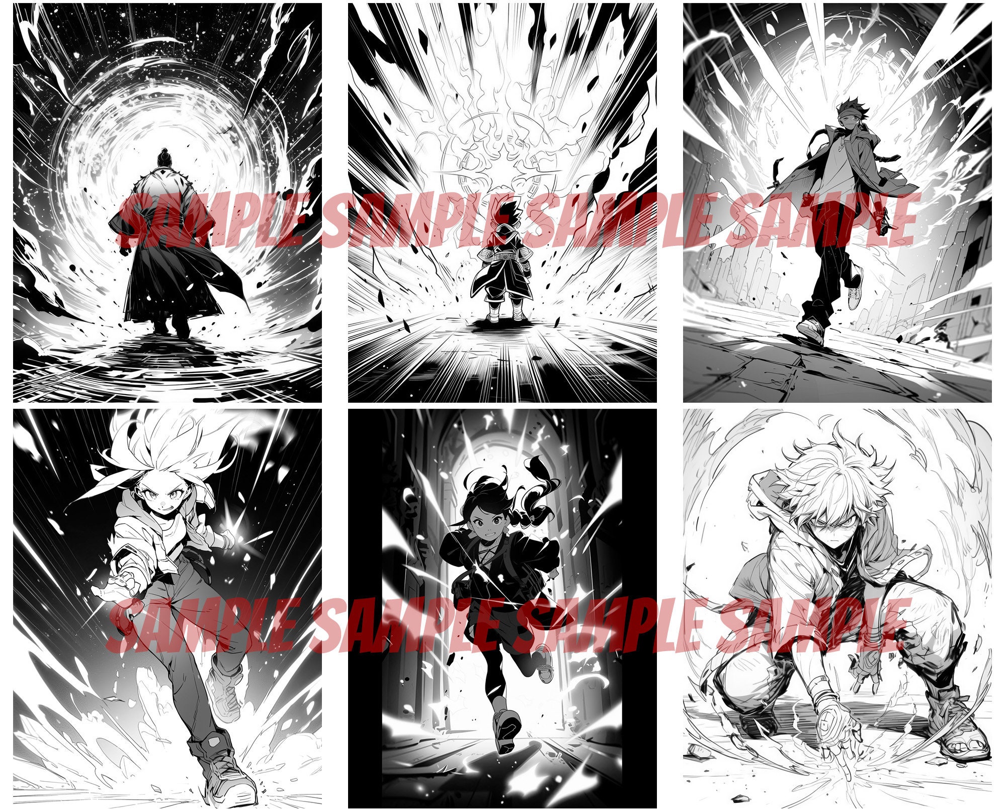 Action Manga Coloring Pages, Action Anime Coloring Pages, Adult ...