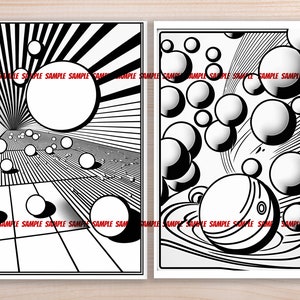 50 Marbles Coloring Pages - Etsy