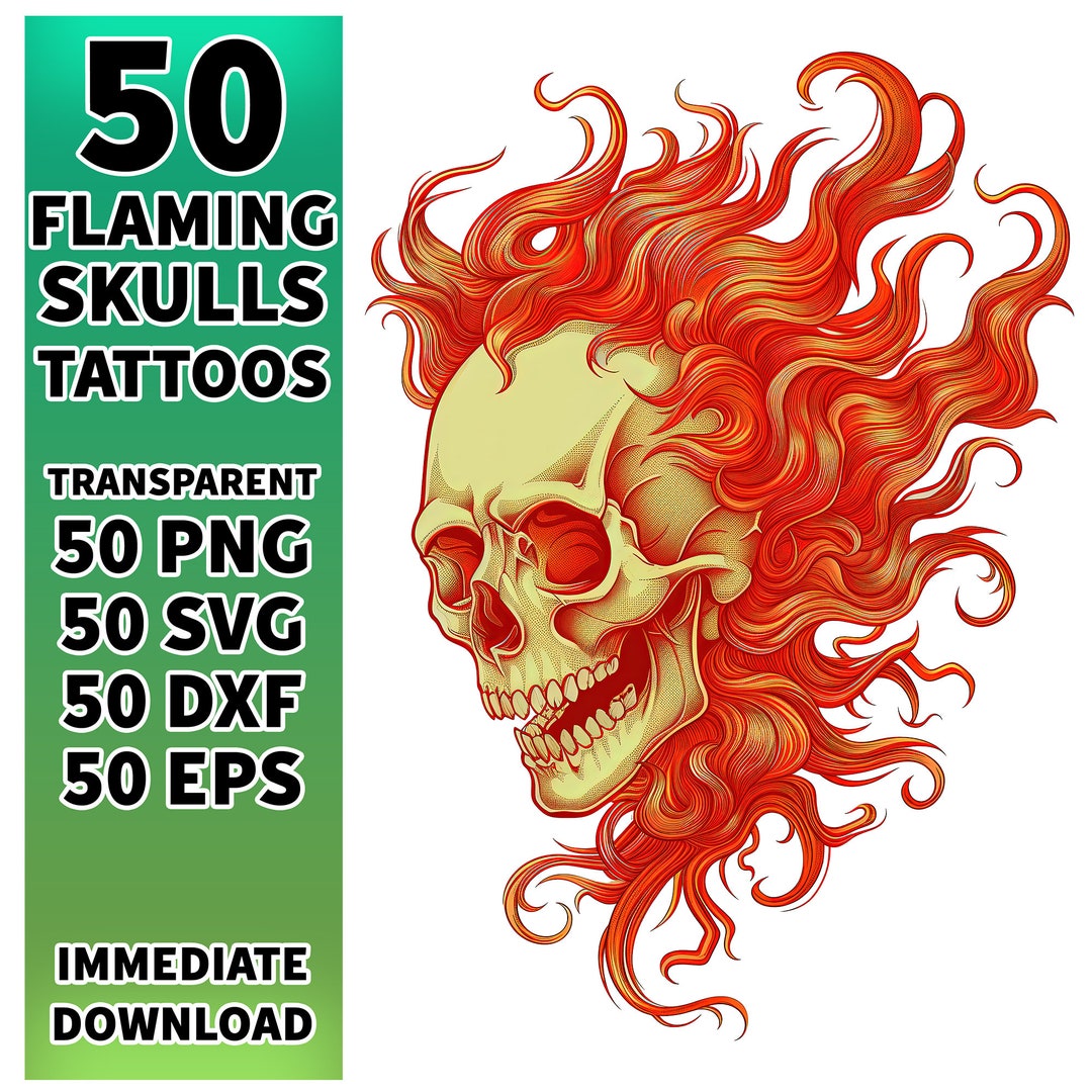 Flaming Skulls Bundle, Clowns PNG, Horror, Halloween, Halloween PNG ...