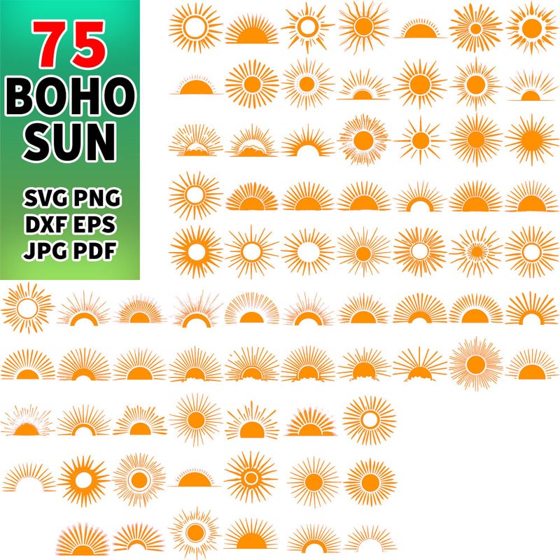 Sun Svg - Etsy