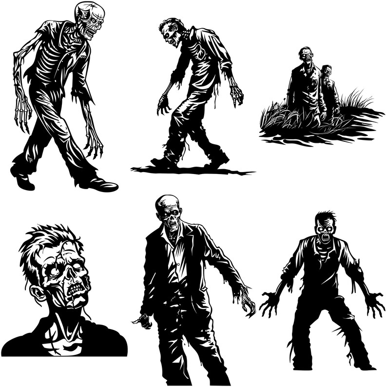 Vintage Zombies Svg Bundle, Zombies Svg Files for Cricut, Zombies ...