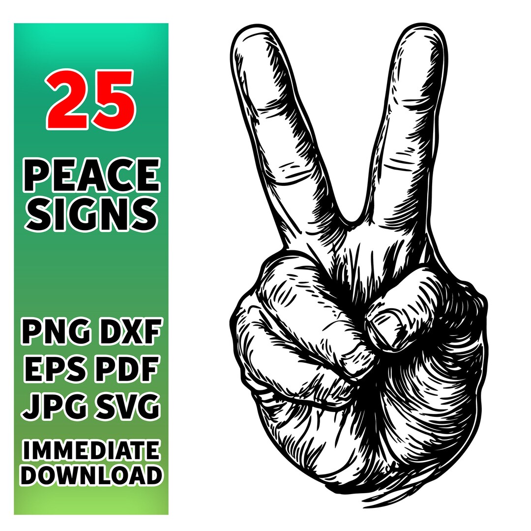 Peace Sign SVG Bundle ,DXF, Peace Sign, Peace Symbol Doodle, Cricut ...