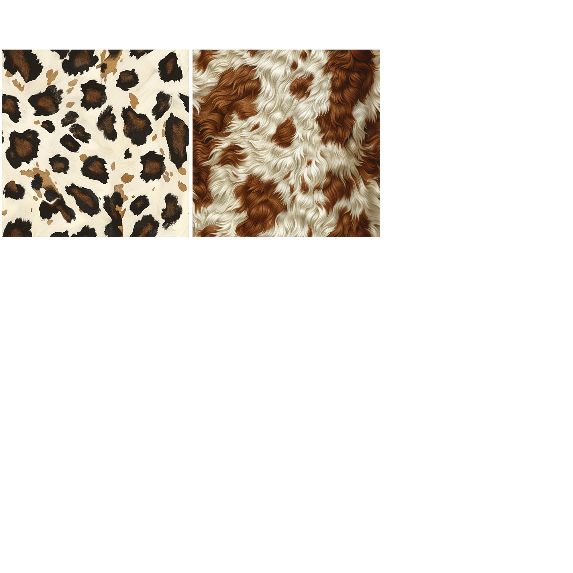Cowhide Pattern SVG Bundle - 50 Seamless Rustic Farm Prints - Etsy