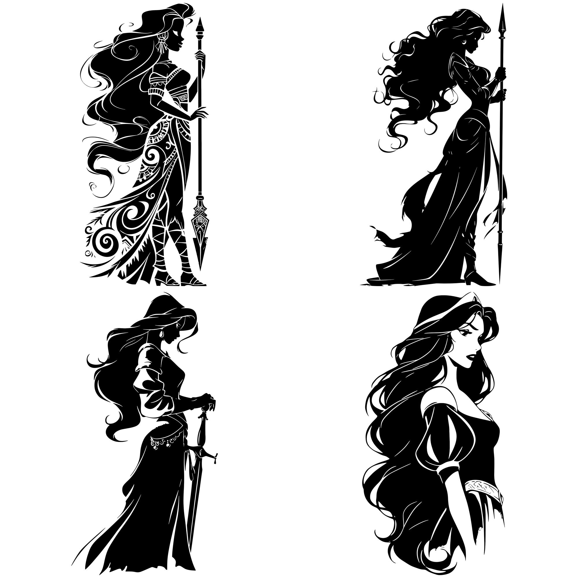 Bundle Princess Svg Digital Download Princess Instant Download Princess ...