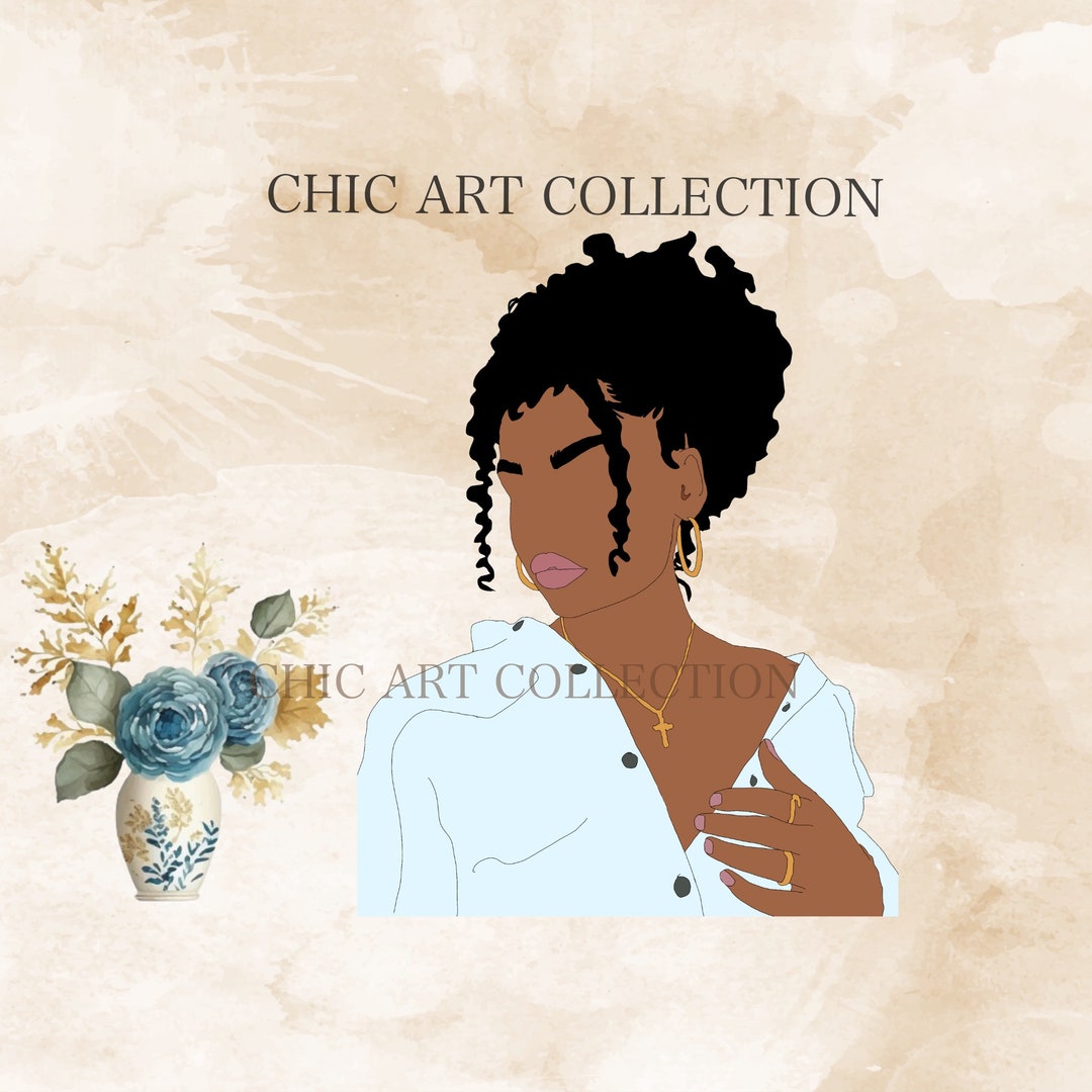 Black Woman Clipart, African American Woman Clipart, Black Woman Png ...
