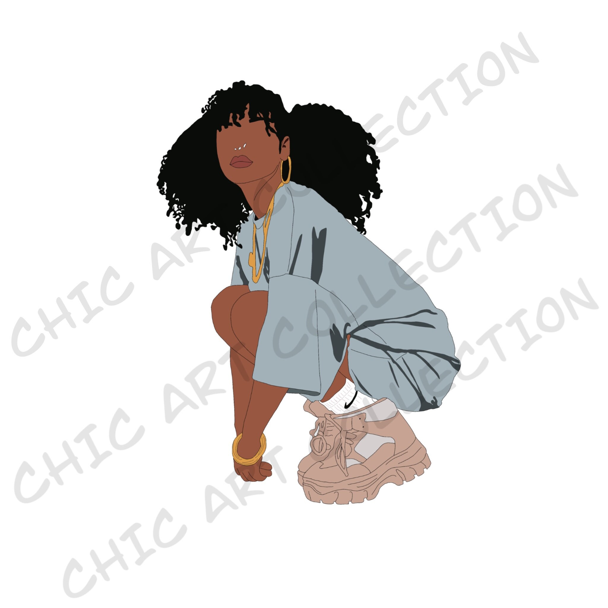 Black Woman Clipart, African American Woman Clipart, Black Woman Png ...