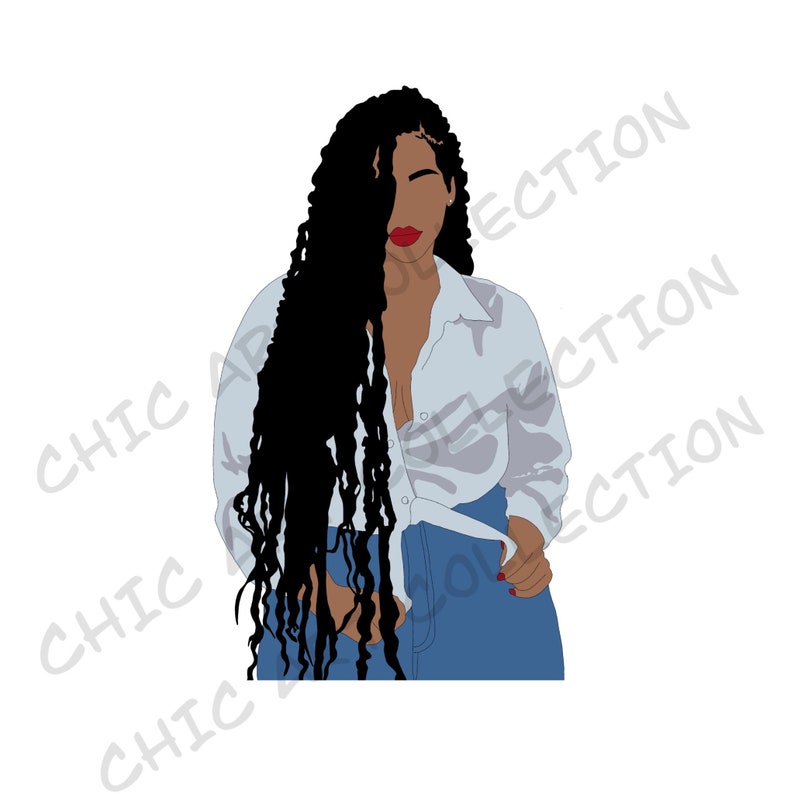 Black Woman Clipart, African American Woman Clipart, Black Woman Png, Fashion Girl Clipart ...