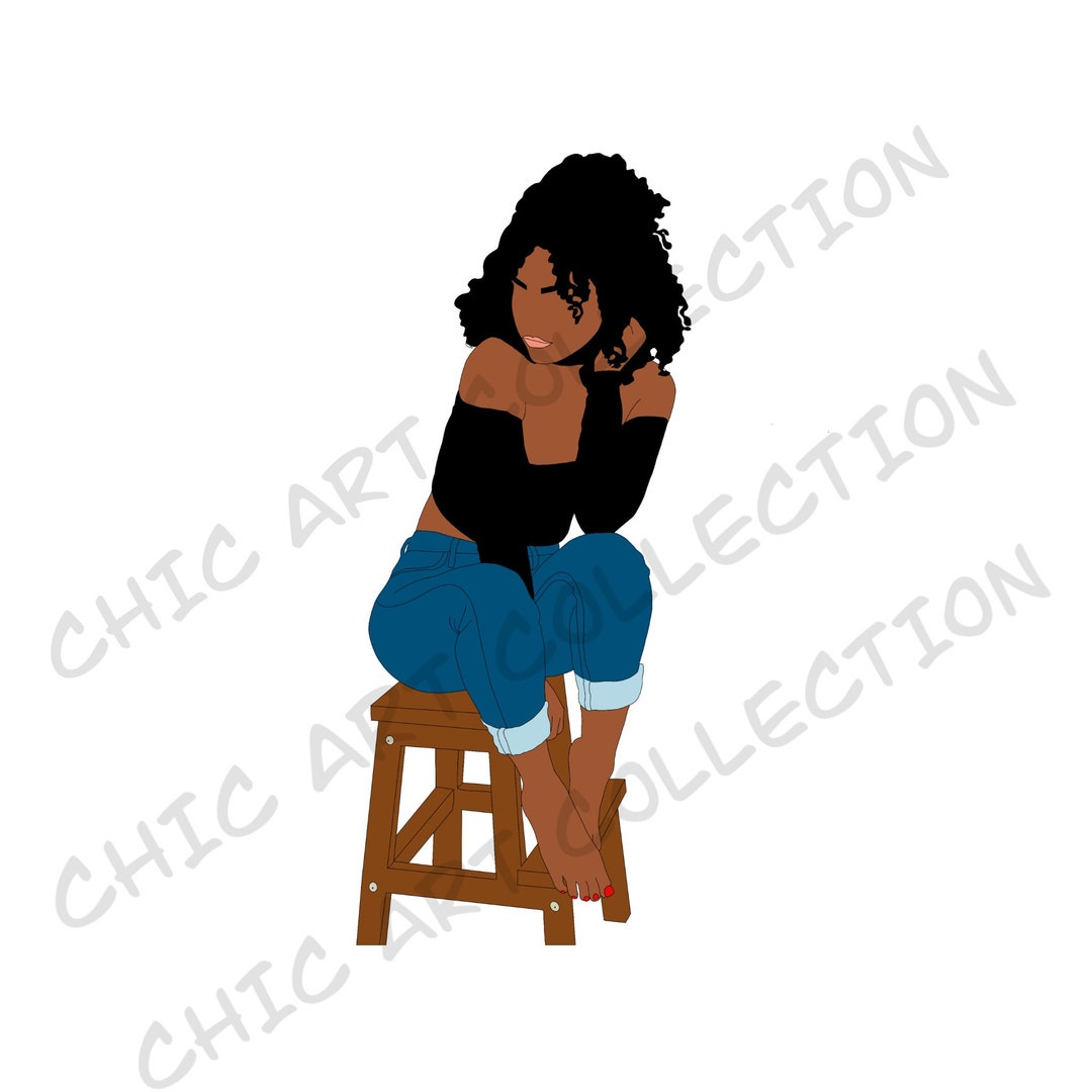 Black Woman Clipart, African American Woman Clipart, Black Woman Png ...