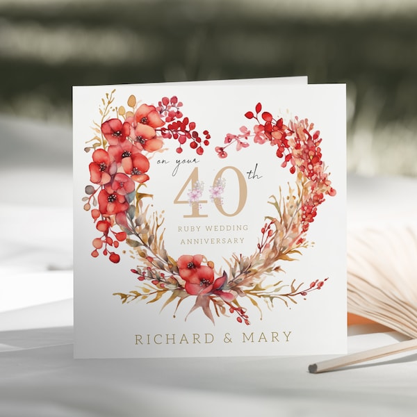 Ruby Anniversary - Etsy UK