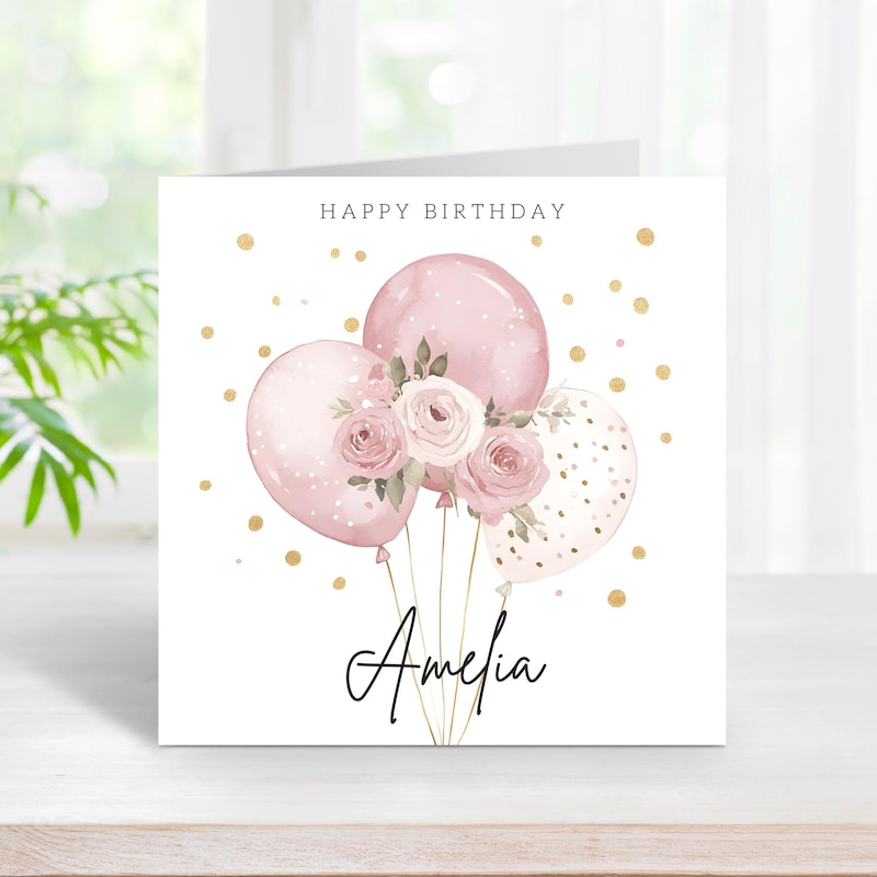 Flowers Birthday Pink - Etsy UK