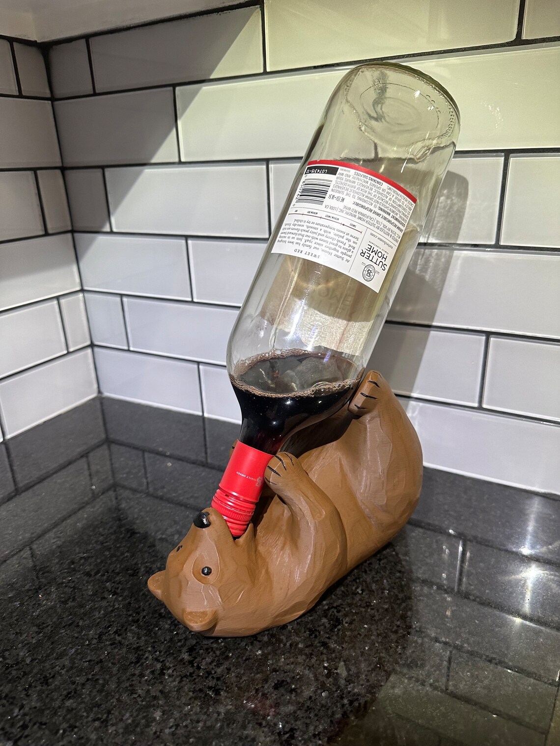 Bear Wine Bottle Holder - Etsy