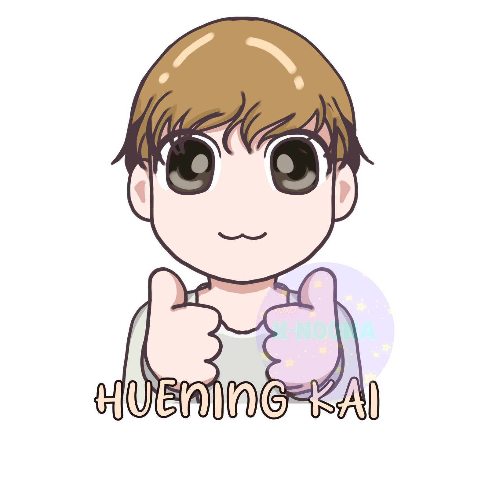 TXT Inspired Chibi Art TOMORROW X TOGETHER Kawaii Txt Fan Art Digital ...