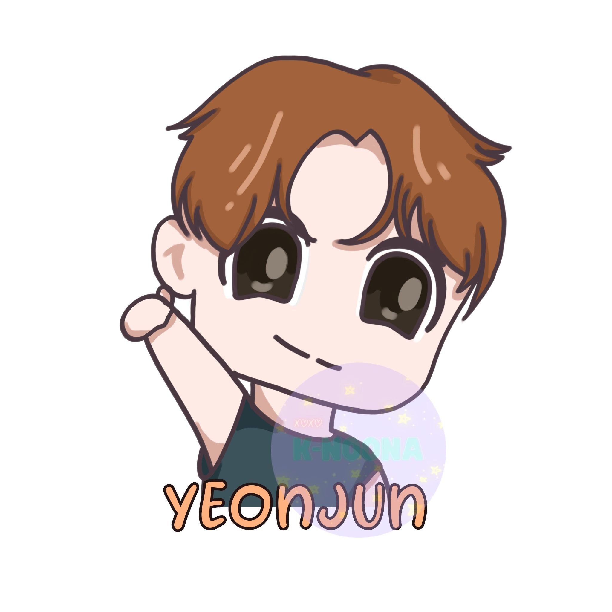 TXT Inspired Chibi Art TOMORROW X TOGETHER Kawaii Txt Fan Art Digital ...