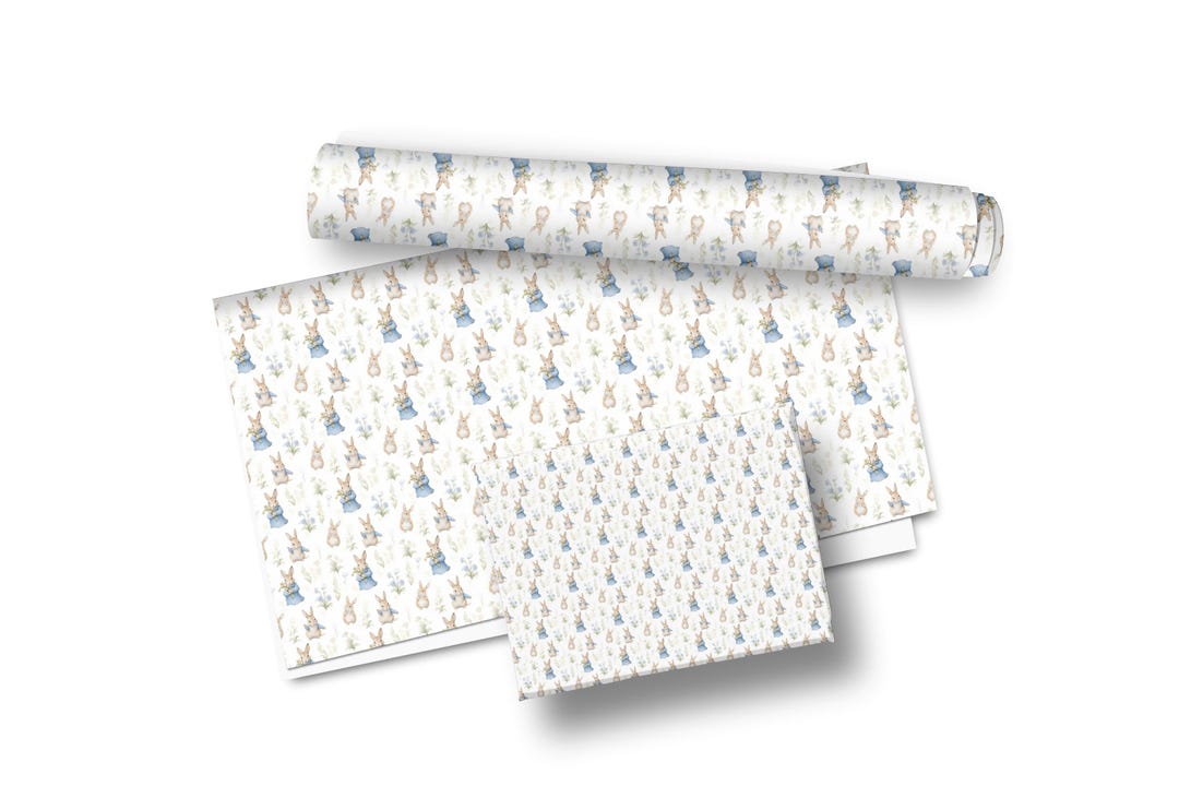 Gift Wrap, Wrapping Paper, Peter Rabbit Themed, Rabbit - Etsy