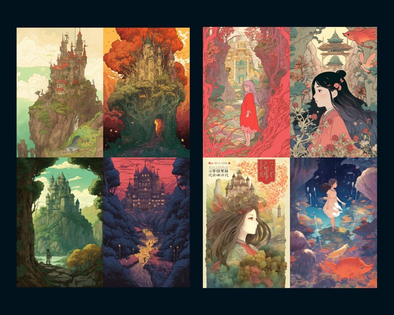 Studio Ghibli Midjourney Prompt Guide Digital Art, Art Print, AI Art ...