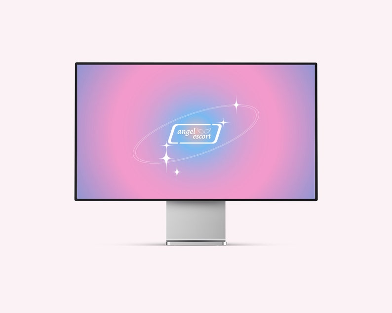 Aesthetic Gradient Desktop Wallpaper Set Cheeky Y2K Abstract Aura ...