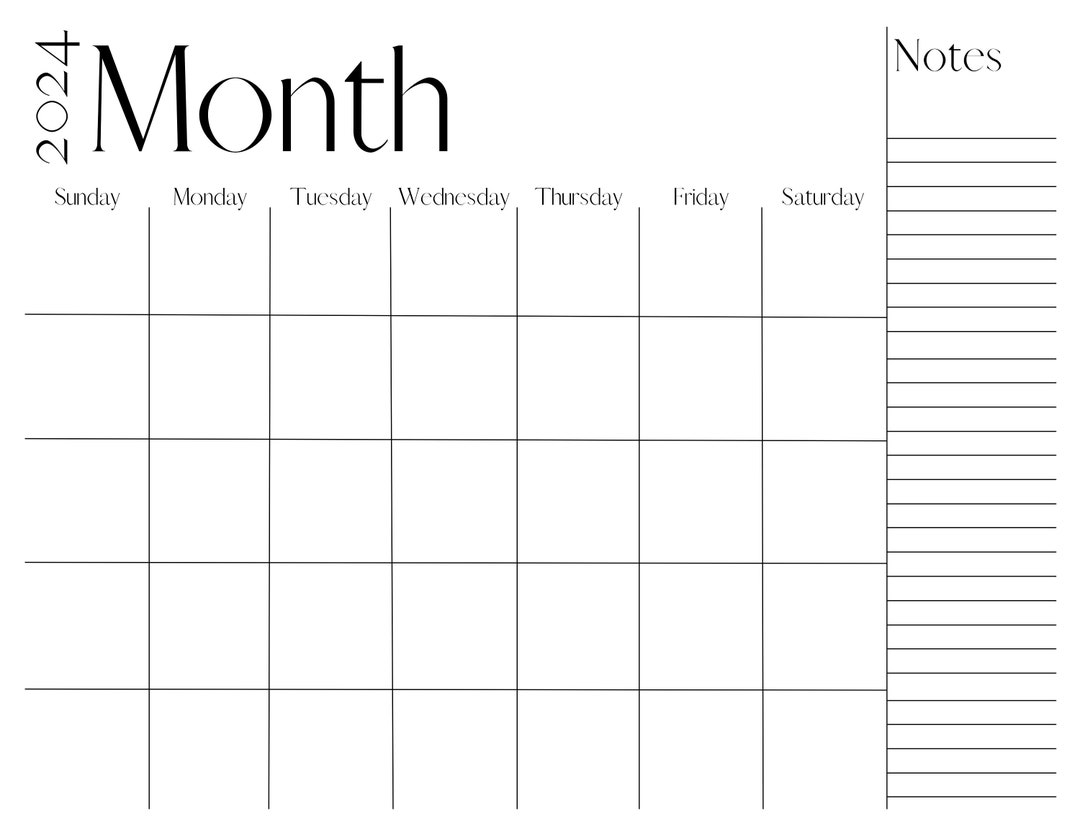 2024 Digital Calender - Etsy