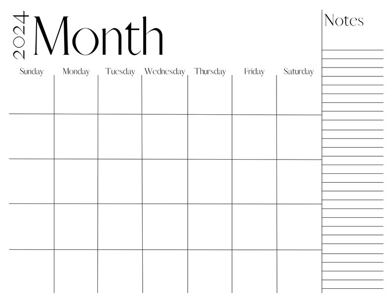 2024 Digital Calender - Etsy