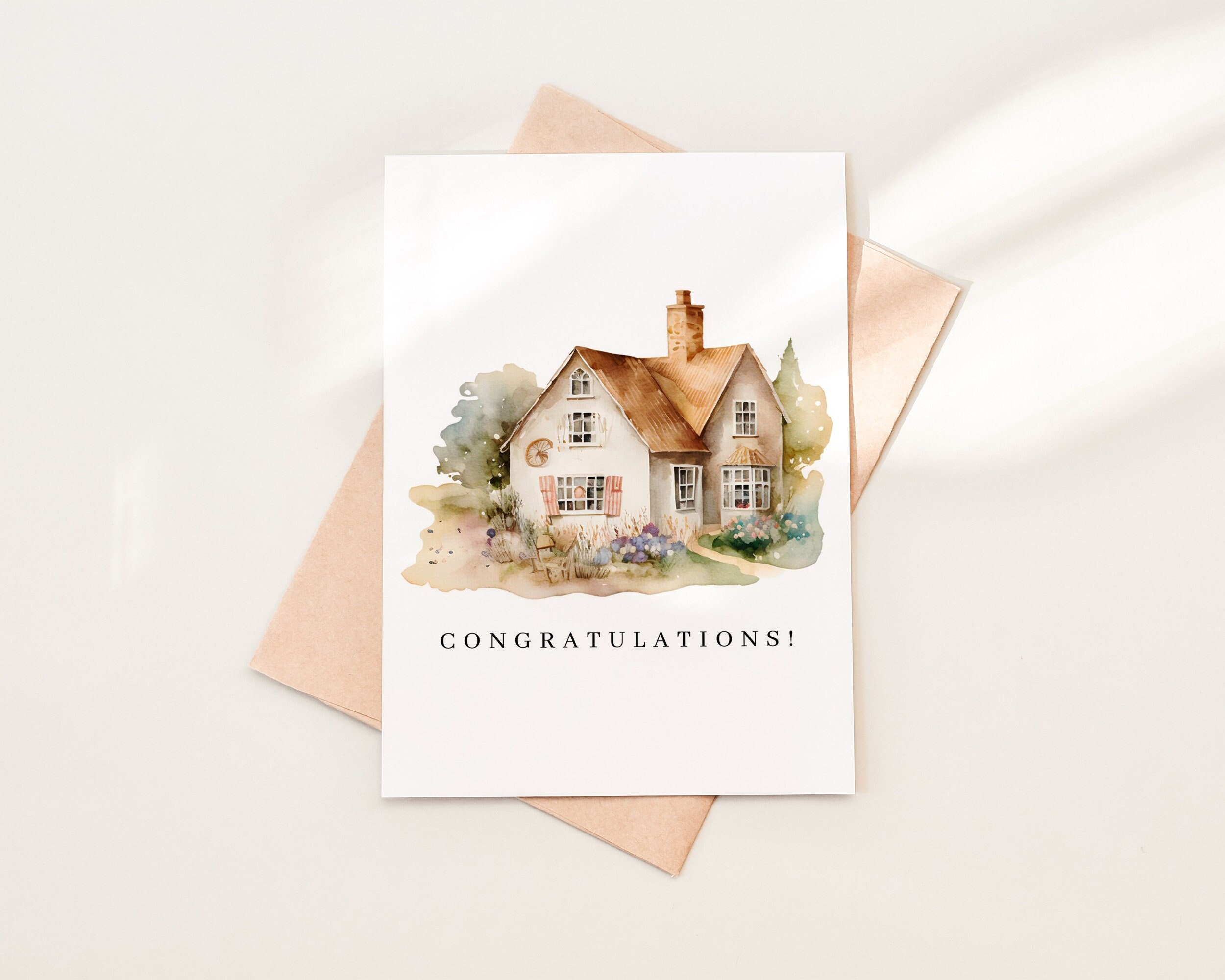 New Home Congratulations Card Download Printable Housewarming - Etsy