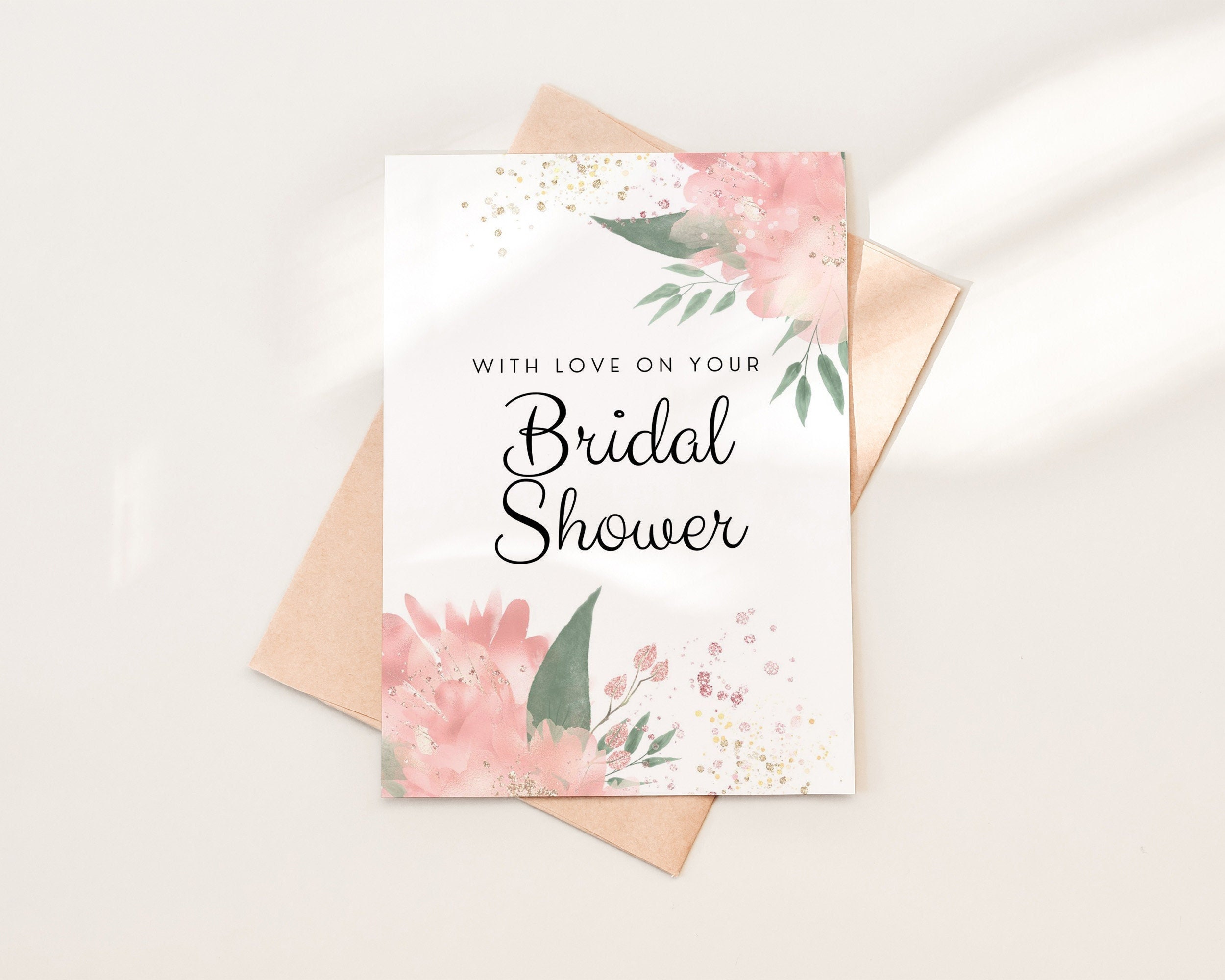With Love on Your Bridal Shower Card Download, Bridal Shower Greeting ...