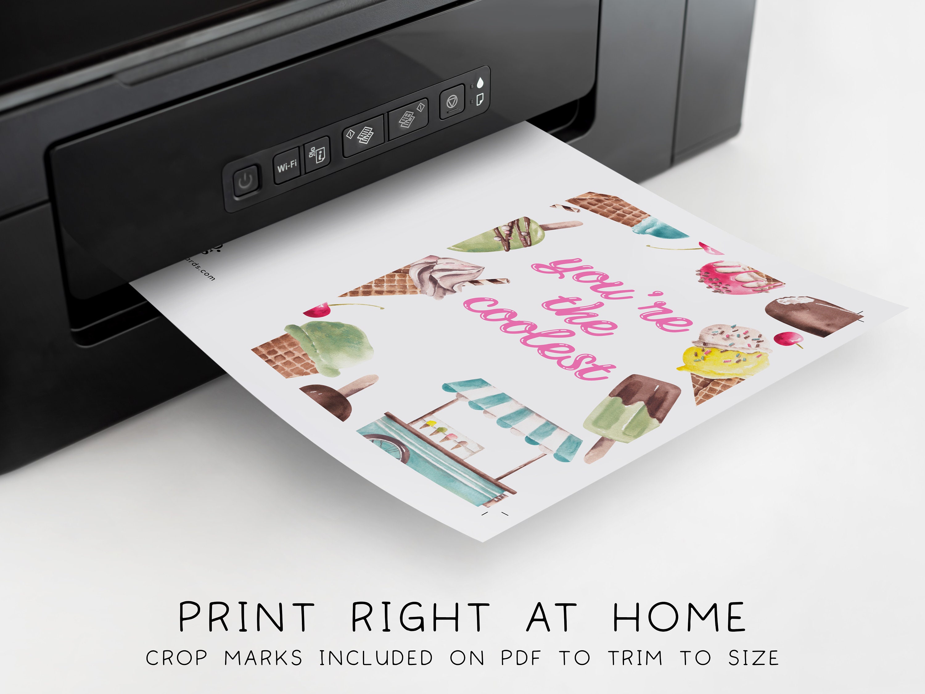 You're the Coolest Card Download, Printable Greeting Card, Love Card ...