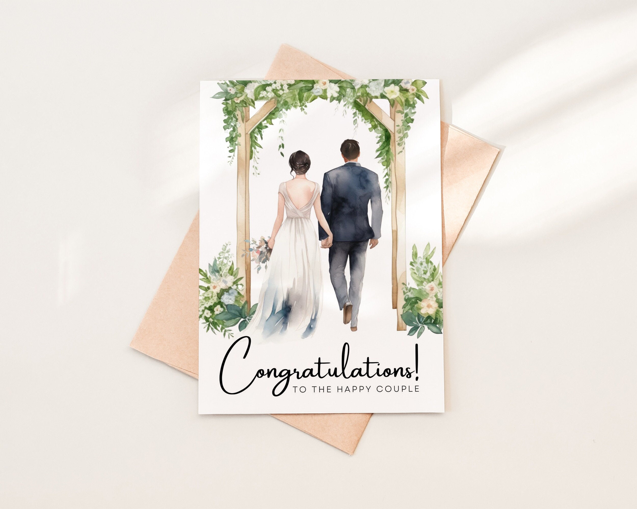 Congratulations to the Happy Couple Wedding Card Download, Printable ...