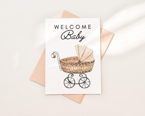 Gender Neutral Baby Congratulations Card Funny New Baby Cards. Funny
