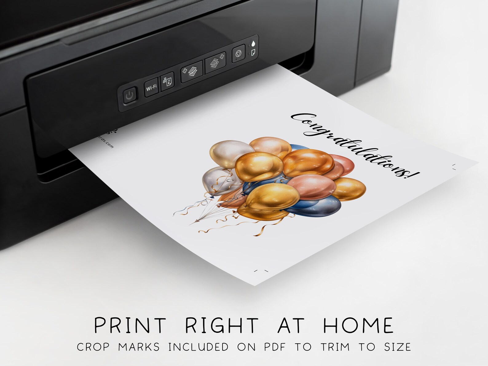 Congratulations Card Download Template, Printable Congrats Greeting ...