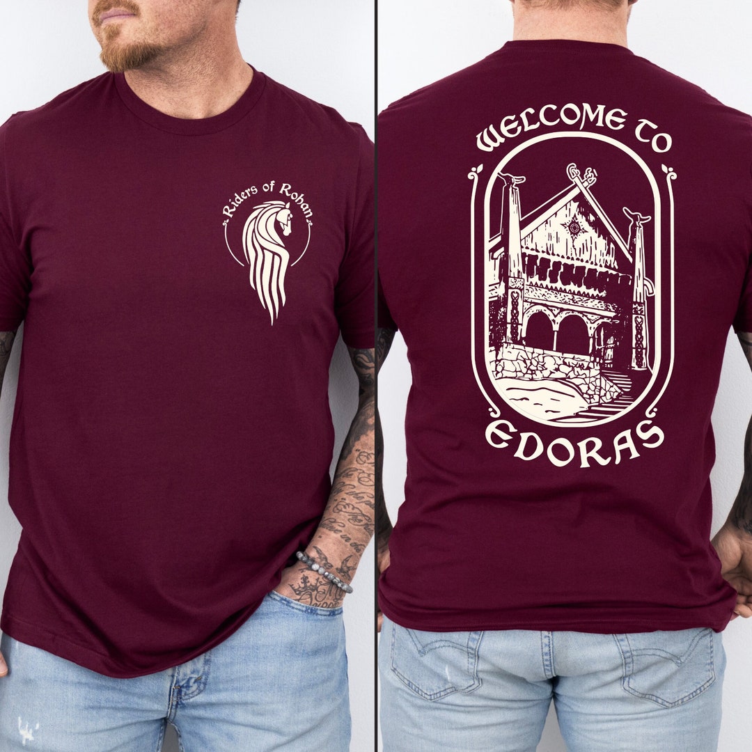 Rohan & Edoras Shirt Lotr Graphic Tee, Fantasy Tolkien Book Lover Gift ...