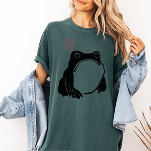 Comfort Colors Japanese Frog, Matsumoto Hoji Toad Shirt,unimpressed ...