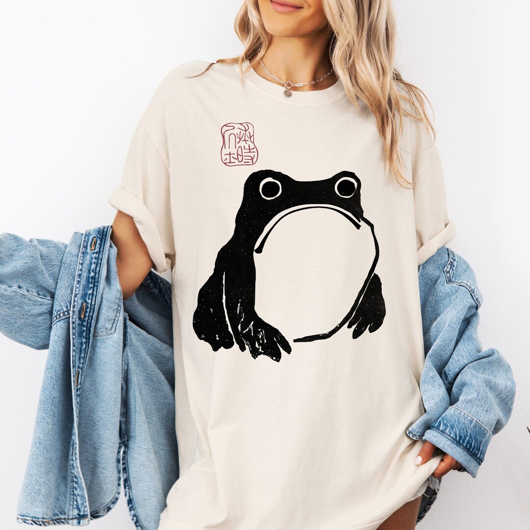 Comfort Colors Japanese Frog, Matsumoto Hoji Toad Shirt,unimpressed ...