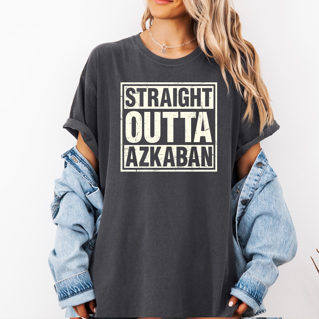 Straight Outta Azkaban Comfort Colors Shirt: Wizard Movie Tee - Etsy