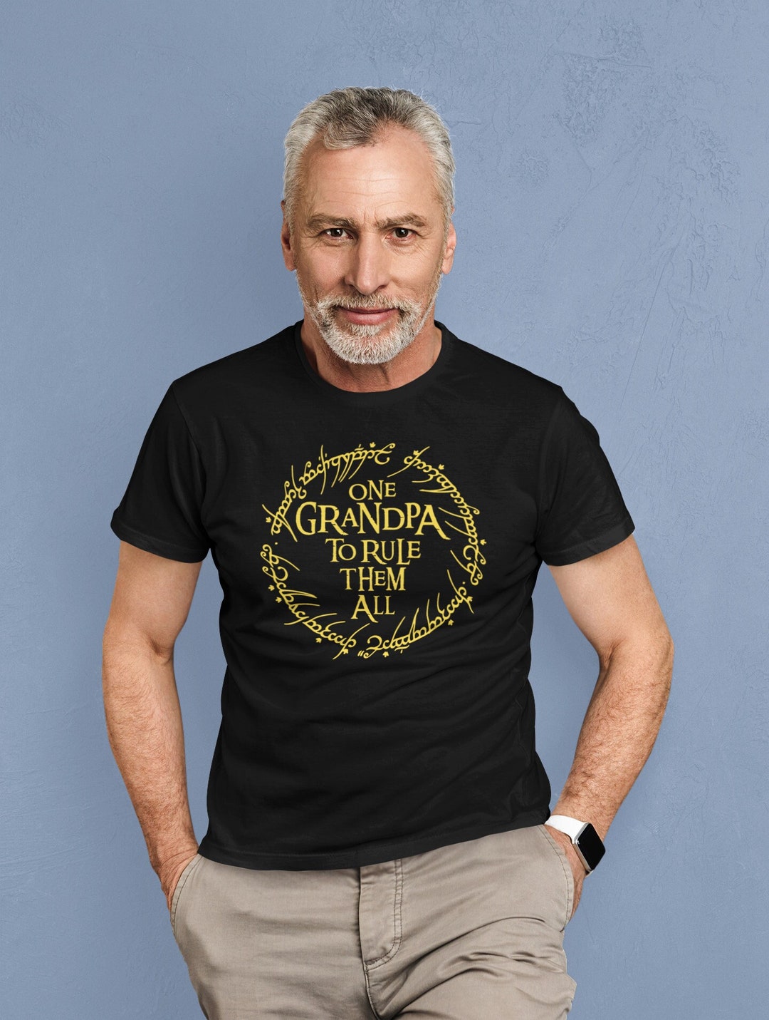One Grandpa to Rule Them All T-shirt, Fathers Day Gift, New Grandpa T ...