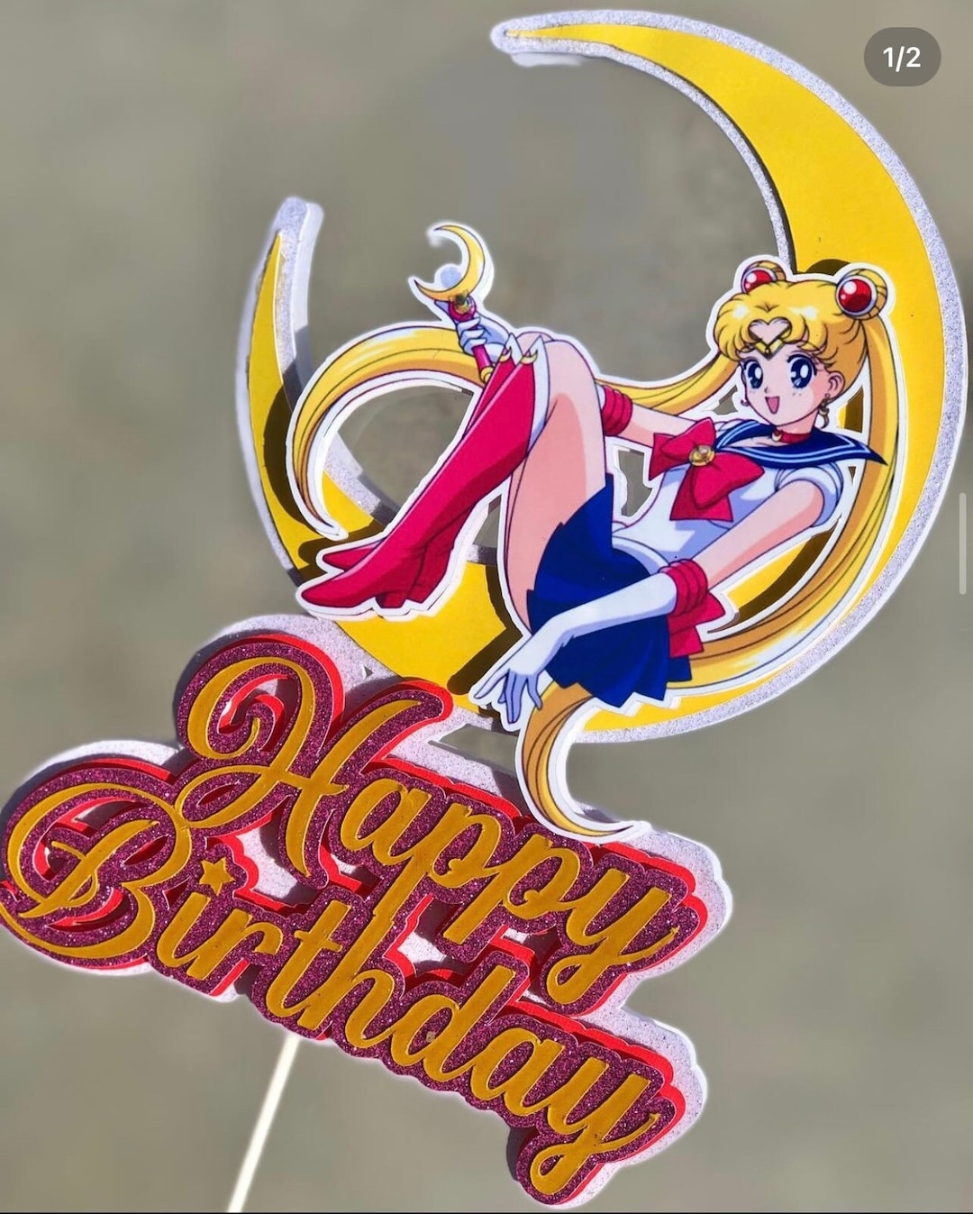 Sailor Moon Cake Topper - Etsy