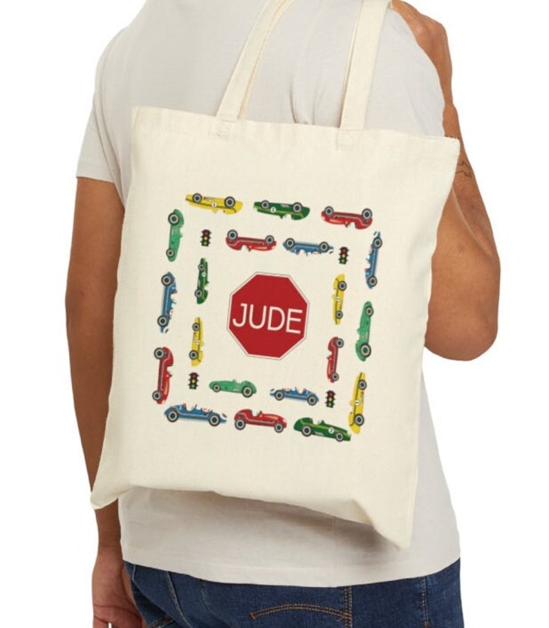 Personalized Race Car Tote Bag Race Car Tote for Kids Custom - Etsy